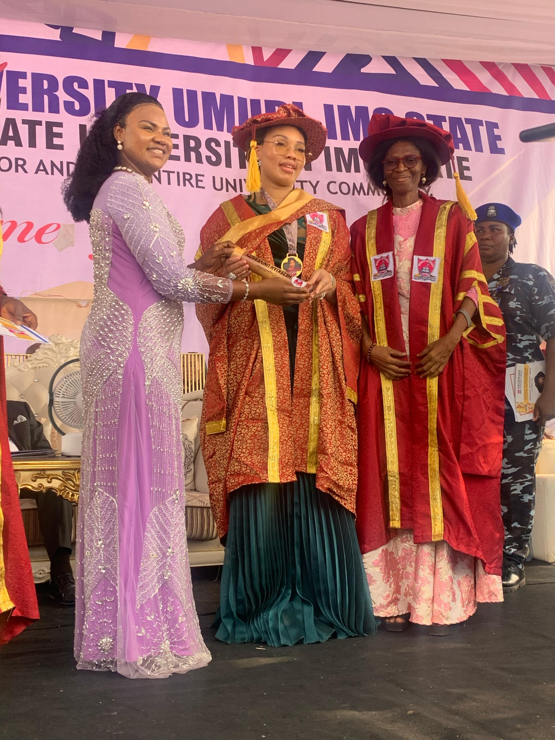 Imo First Lady Barr Chioma Uzodimma Conferred With Doctoral Degree By ...