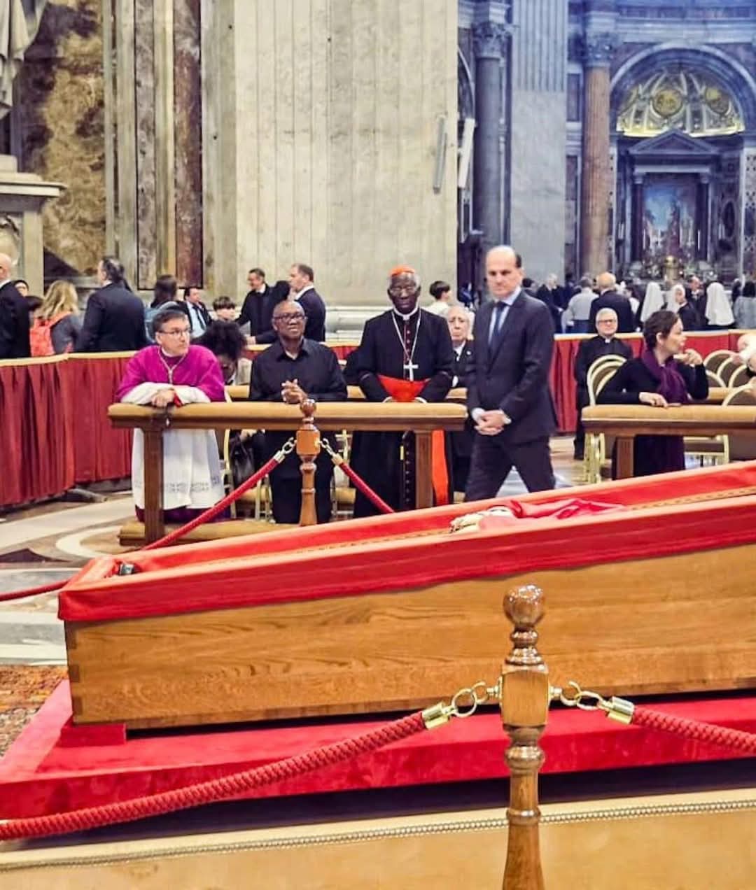Obi joins global dignitaries at Pope Francis’ lying in state in the ...